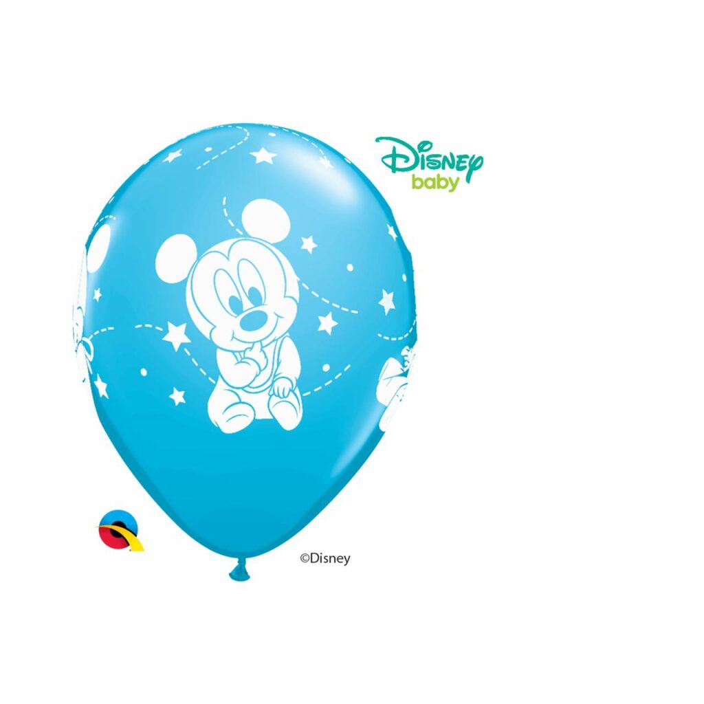 Balon Niebieski Baby Mickey Stars, 12 cali - PartySpot